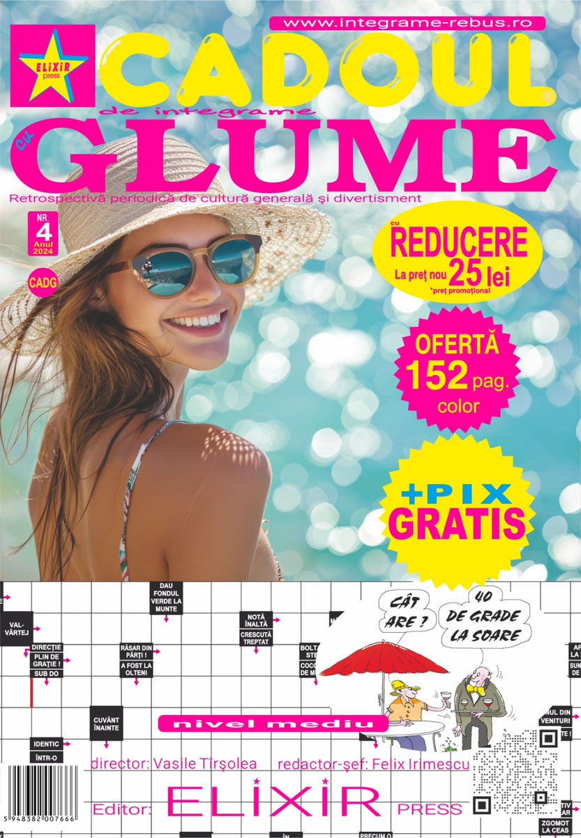Cadoul de integrame cu Glume nr. 4 – ELIXIR Press