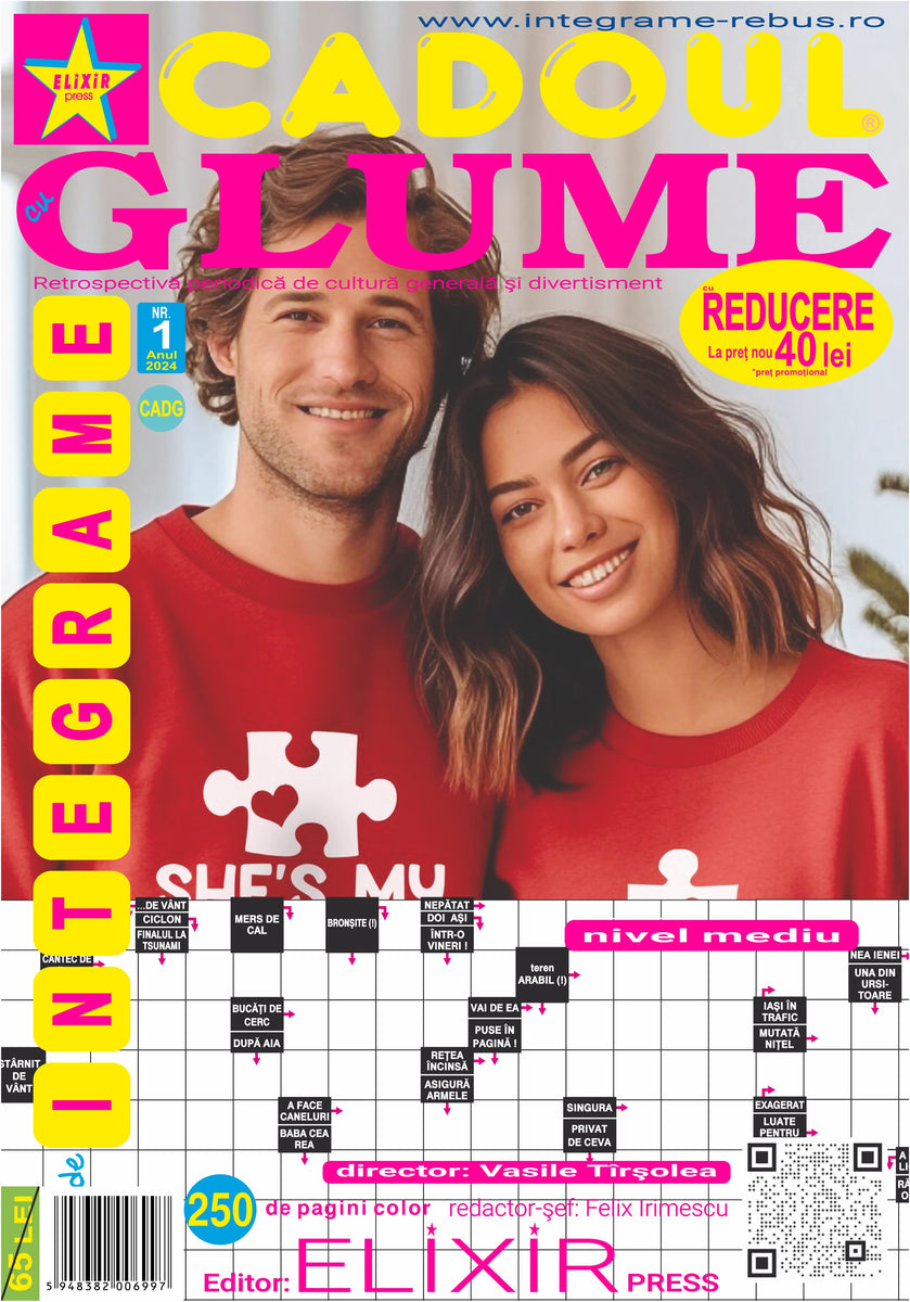 Cadoul de integrame cu Glume nr. 1 – ELIXIR Press