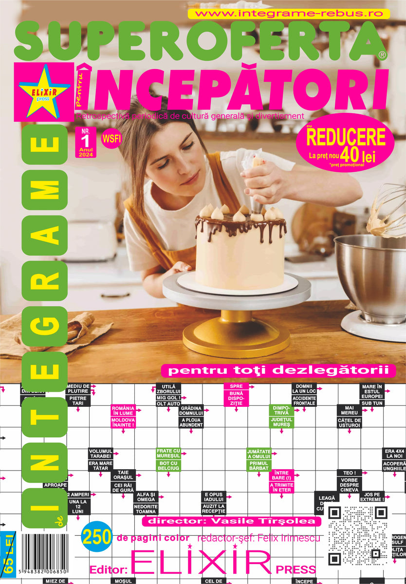 Superoferta de integrame pentru Incepatori nr. 1 – ELIXIR Press